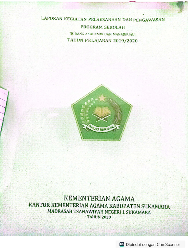 Laporan Kegiatan Pelaksanaan Dan Pengawasan Program Sekolah | PDF