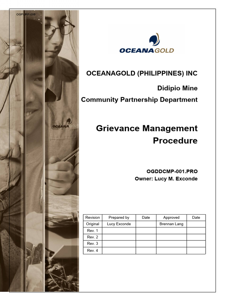 Grievance Management Procedure Draft BDL Comments Final | PDF ...
