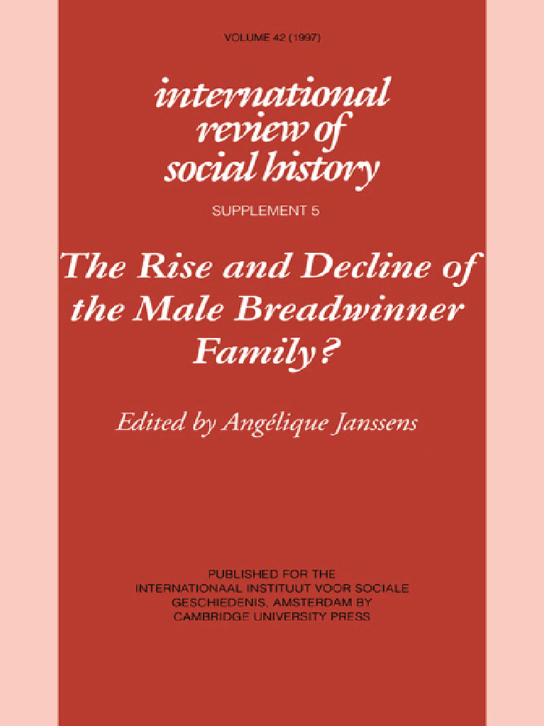 Male Breadwinner Family: Historical Insights | PDF | Labour Economics ...