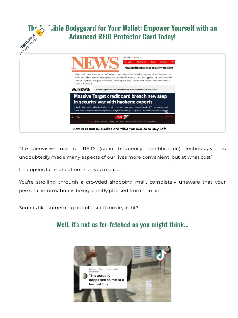 The Invisible Bodyguard For Your Wallet | PDF | Radio Frequency ...