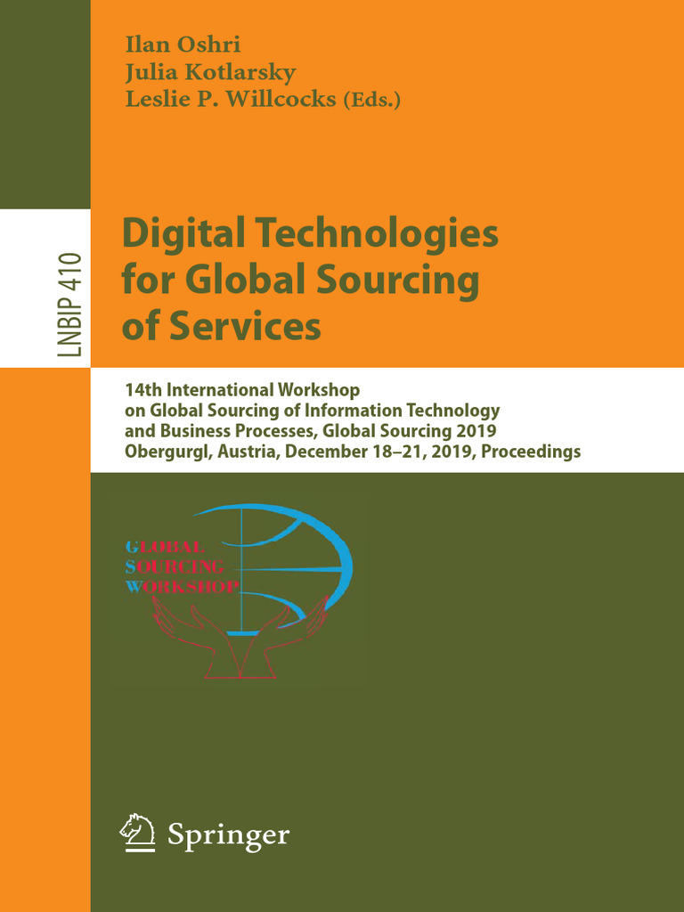 Digital Technologies For Global Sourcing of Services 14th International | PDF | Audit | Supply Chain