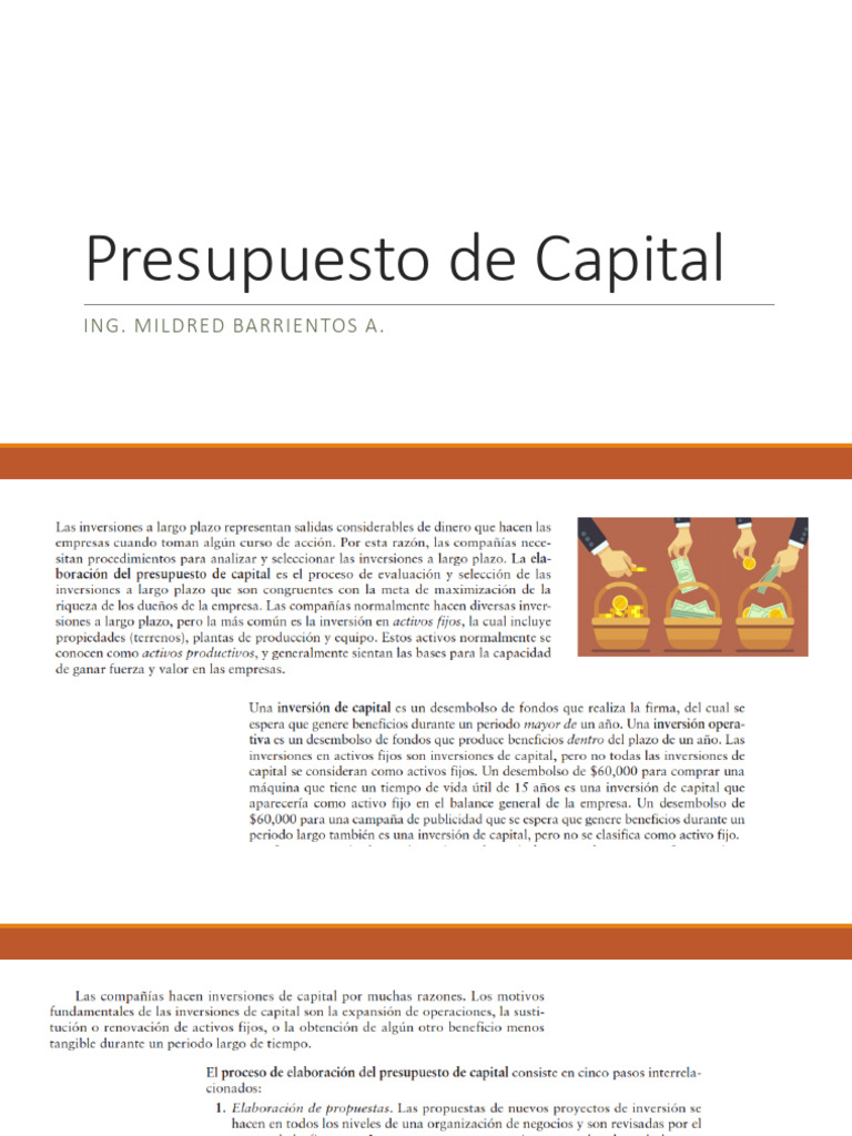 Presupuesto de Capital | PDF | Producto Interno Bruto | Riesgo