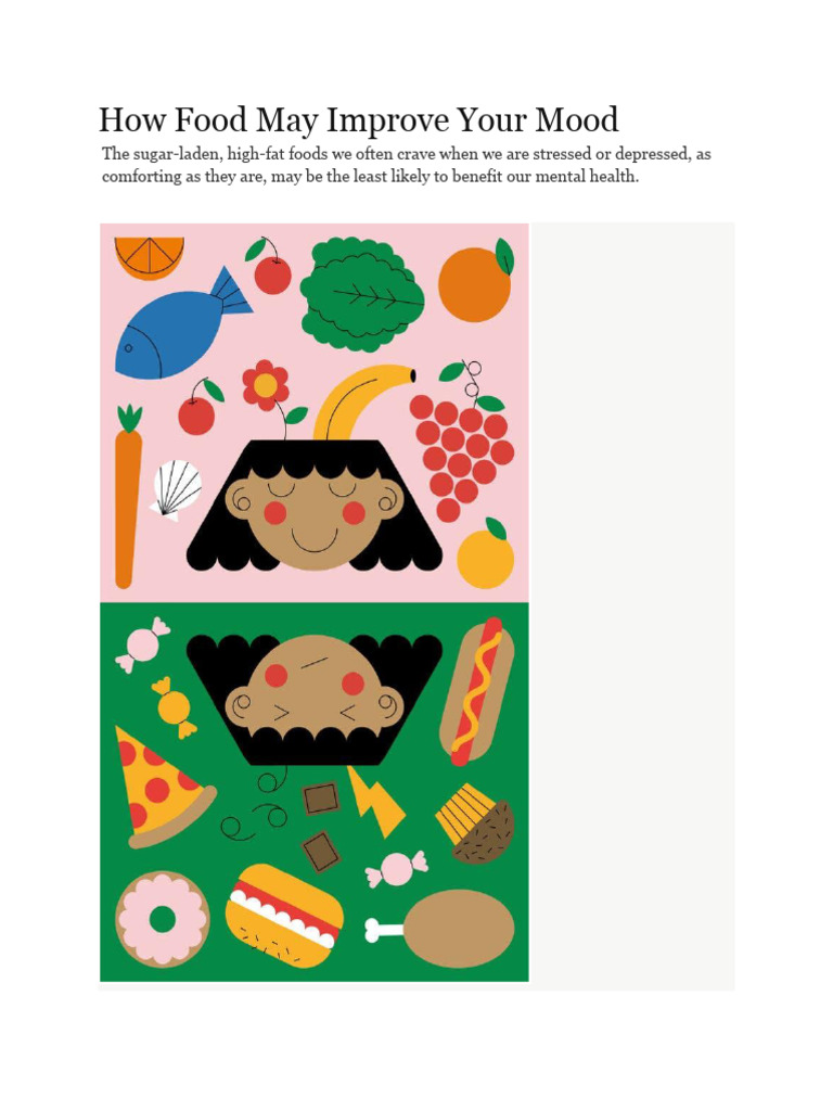 Boost Mood with Healthy Foods | PDF | Major Depressive Disorder ...