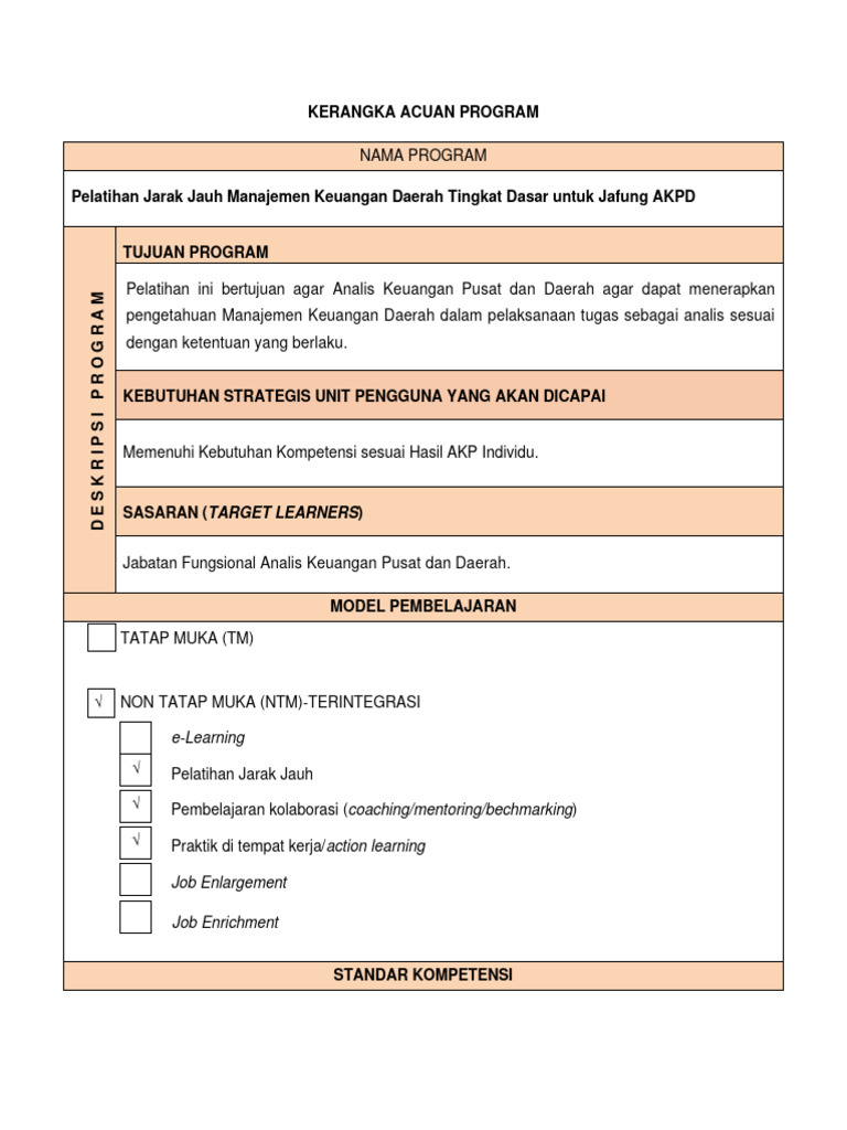 KAP PJJ Manajemen Keuangan Daerah Tingkat Dasar Untuk Jafung AKPD - Final DS | PDF