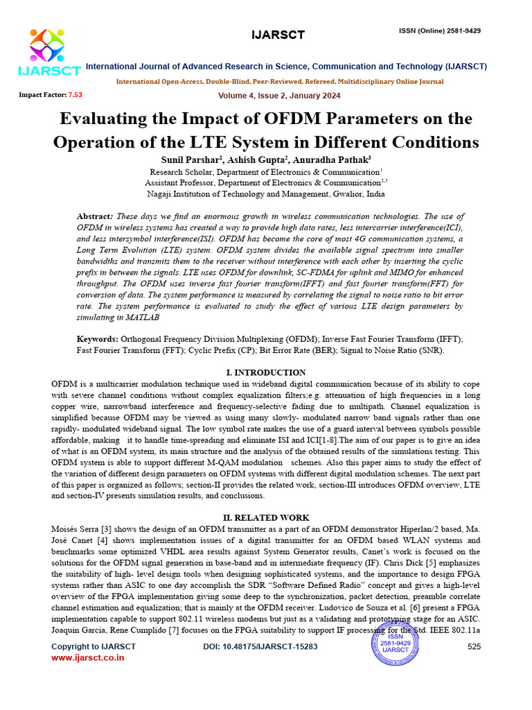 Paper 15283 | Download Free PDF | Orthogonal Frequency Division Multiplexing | Modulation