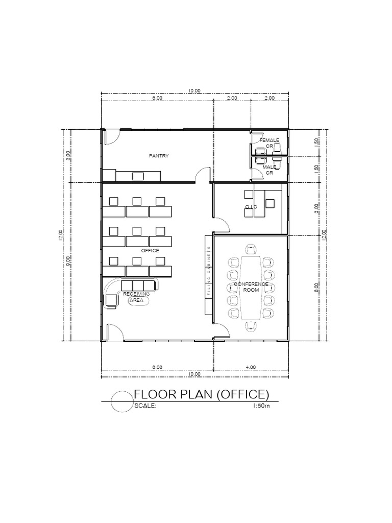 Office Floor Plan with CR Layout | PDF