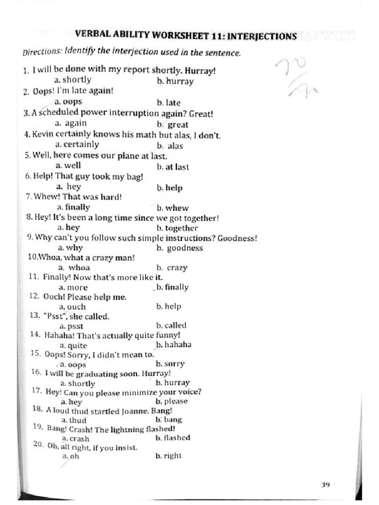 Part 2 Verbal Ability | PDF