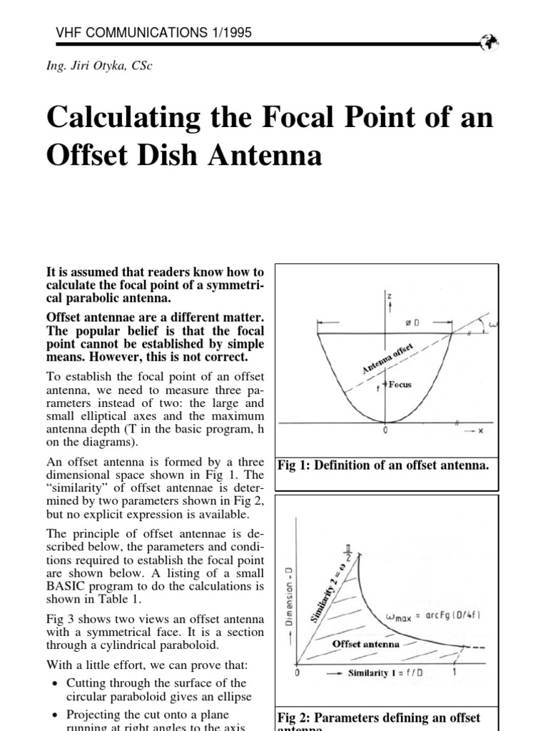 Wifi Offset Dish 1-95 | PDF | Space | Theoretical Physics
