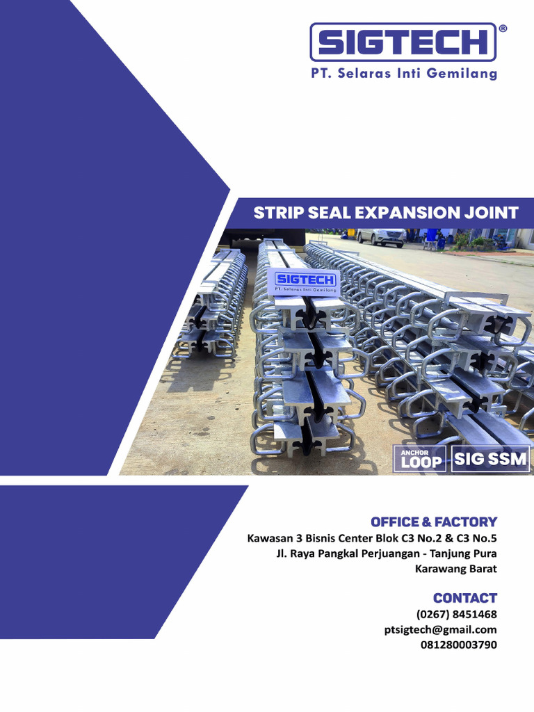 Brosur Strip Seal - Sigtech 2023 | PDF