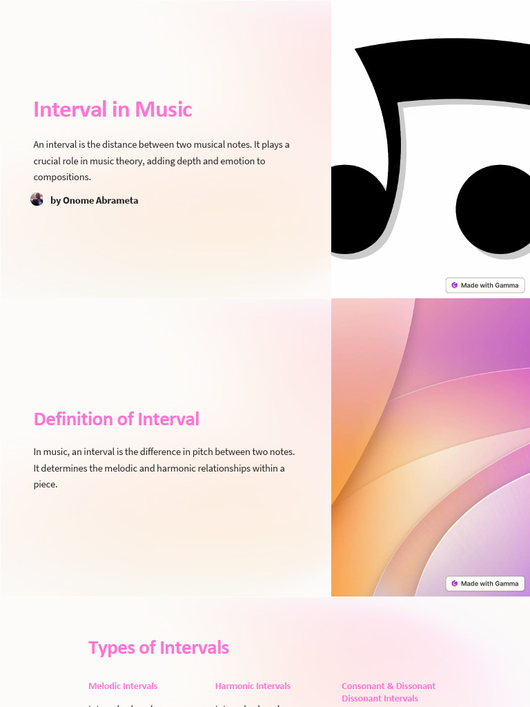 Interval Music Note | PDF