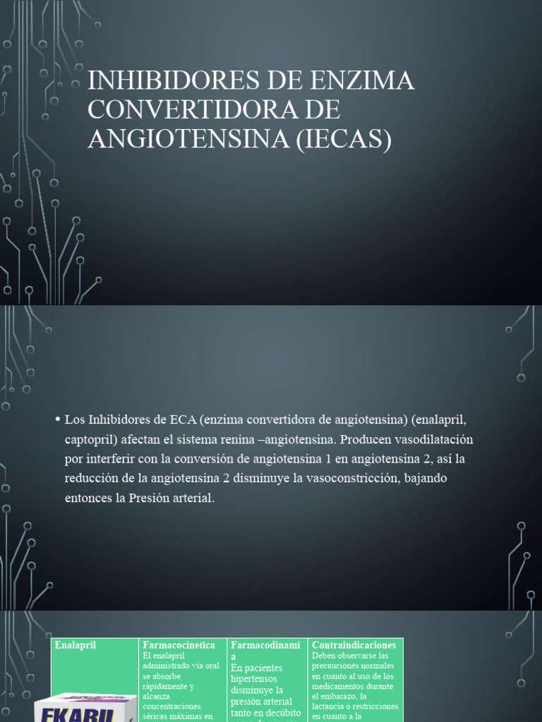 Inhibidores de Enzima Convertidora de Angiotensina (Iecas | Descargar gratis PDF | Angiotensina ...
