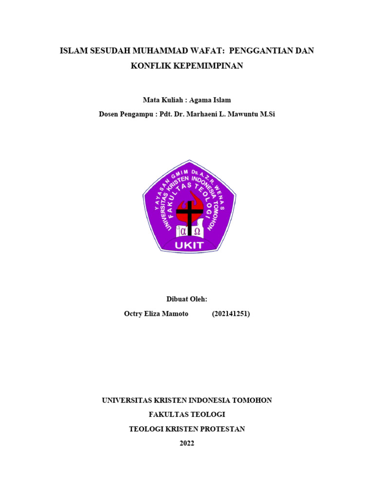 Kepemimpinan Islam Pasca Muhammad Wafat | PDF