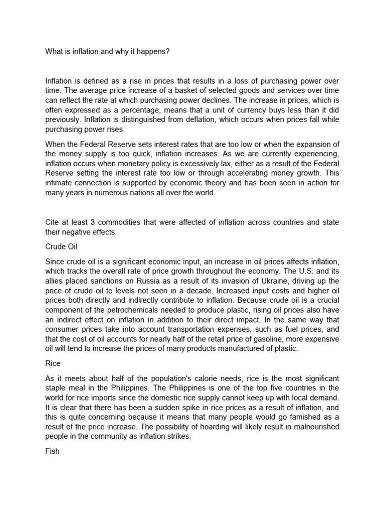 What is Inflation and Why It Happens | PDF | Cost Of Living | Inflation