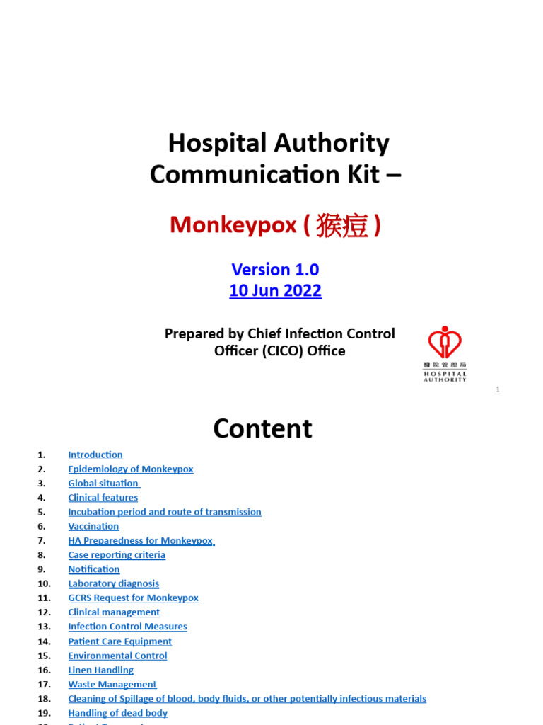 Communication Kit - Monkeypox | PDF | Infection | Vaccines