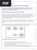 Pipeline Procurement Step by Step Process in SAP MM | PDF