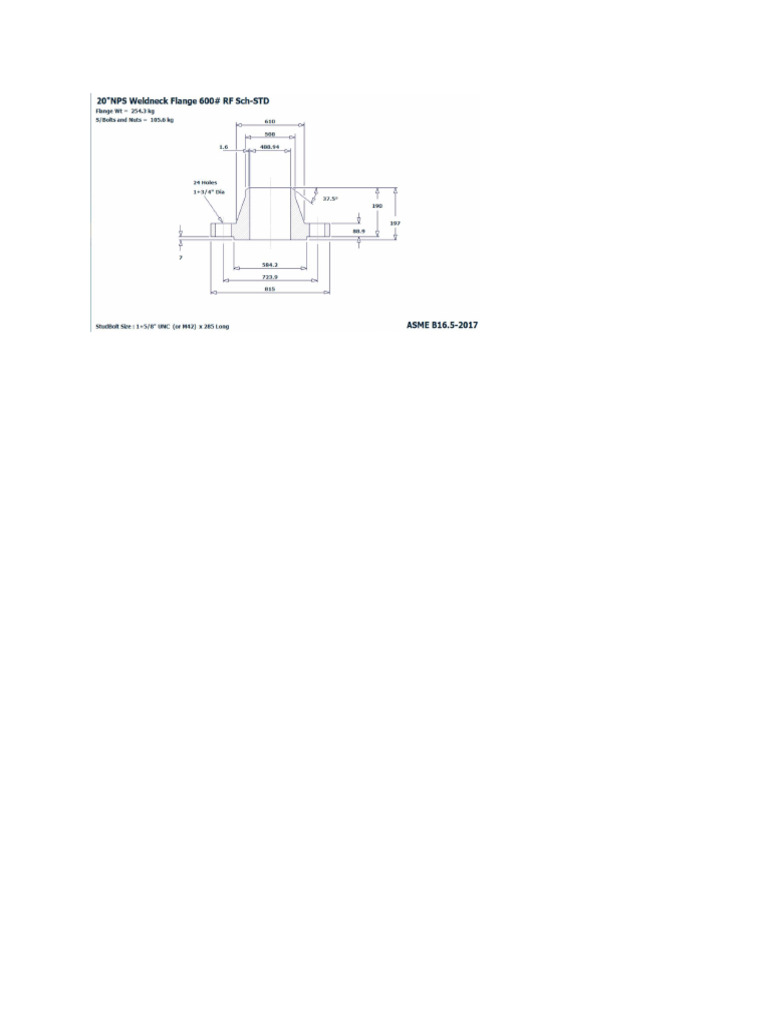Flange 20 Inch Class 600 | PDF