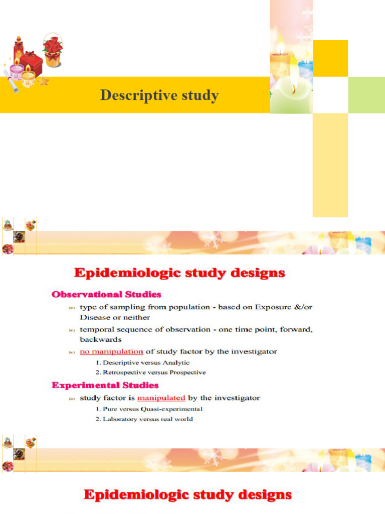 2 - Descriptive Study | PDF | Survey Methodology | Sampling (Statistics)