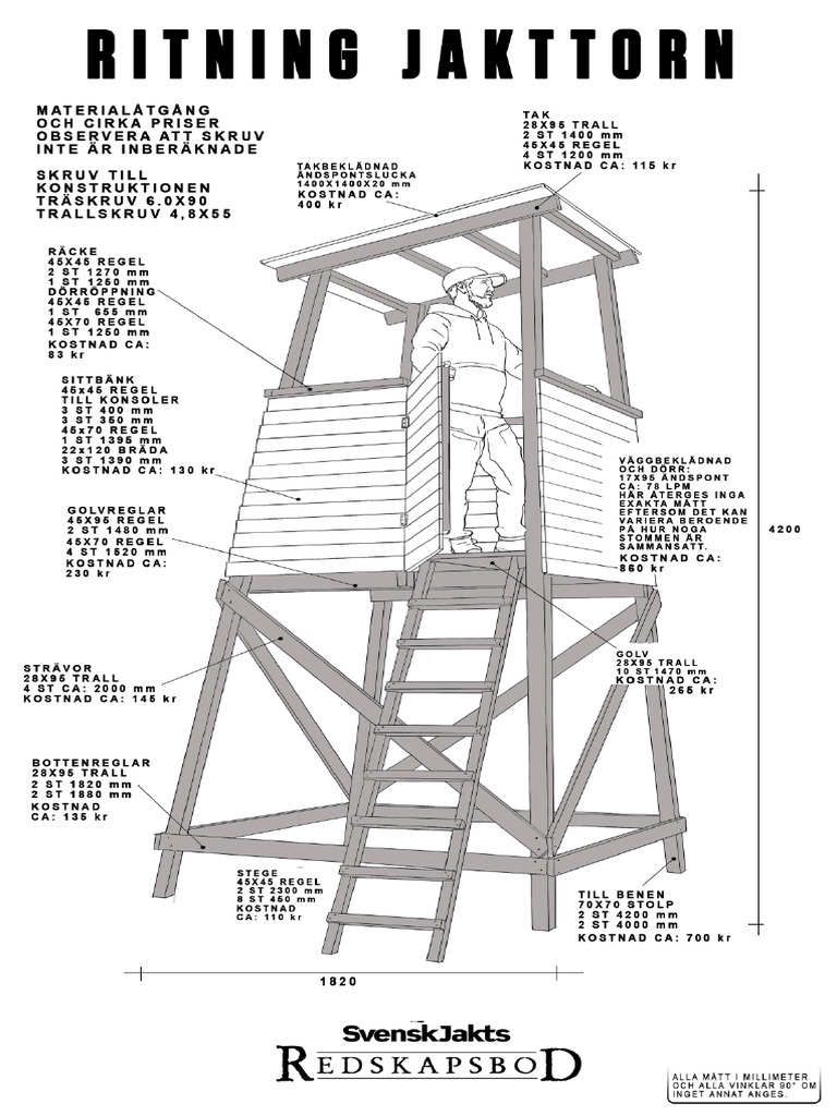 Jakttorn Ritning 1 | PDF