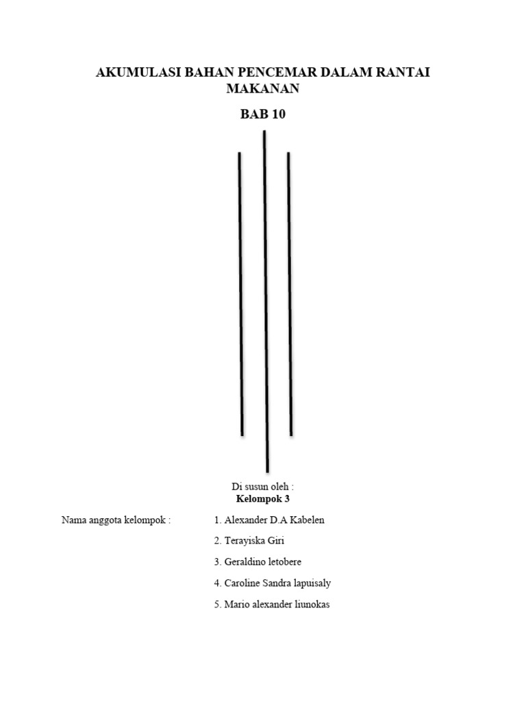 Akumulasi Pencemar dalam Rantai Makanan | PDF
