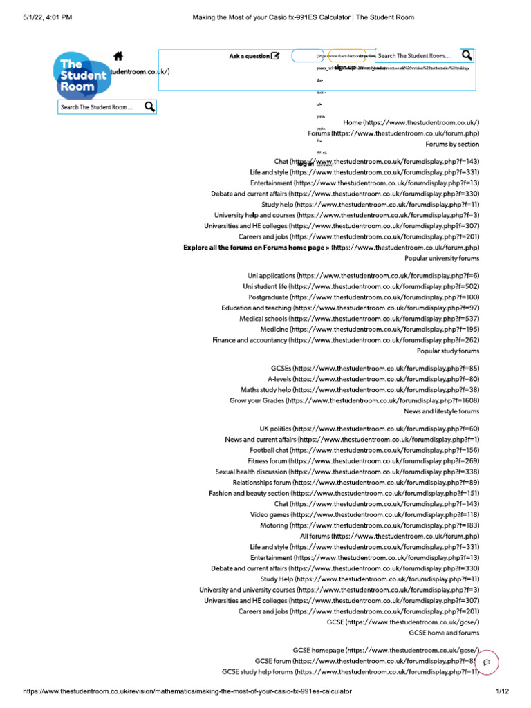 Casio Fx-E991 Plus | PDF