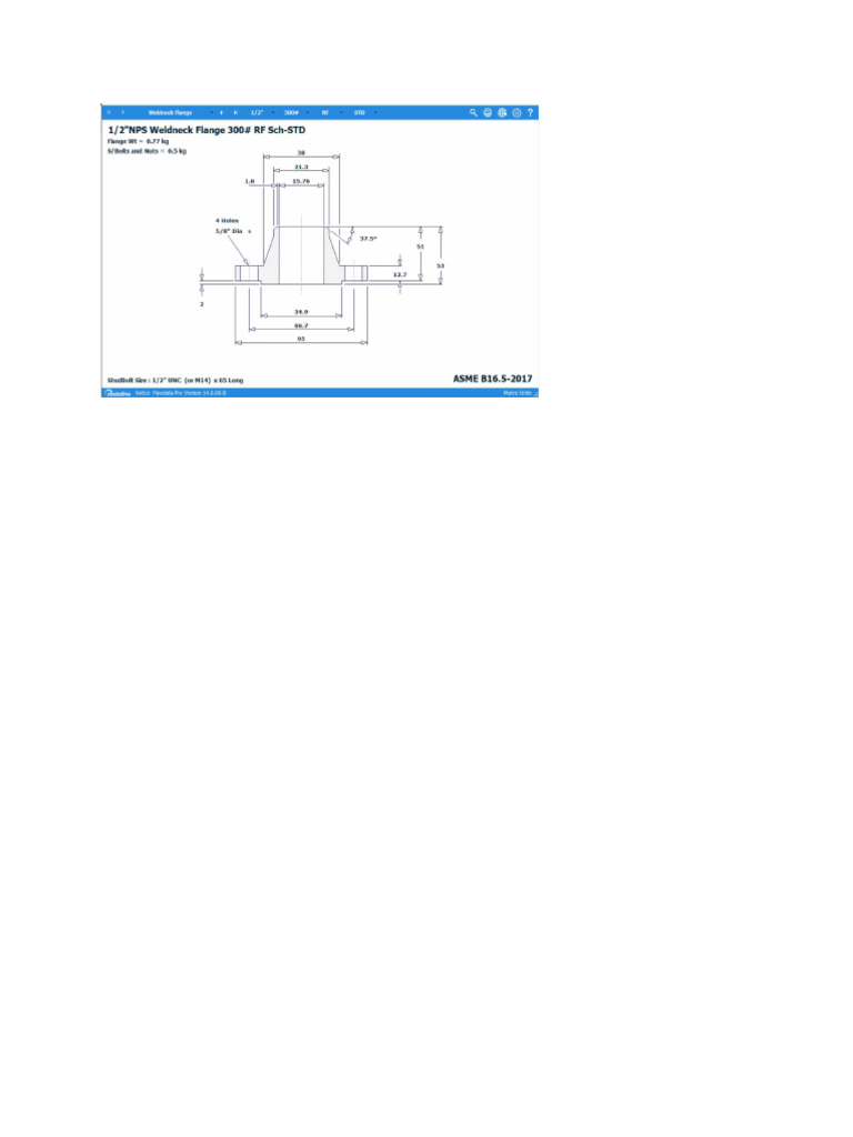Flange 0.5 Inch Class 300 | PDF