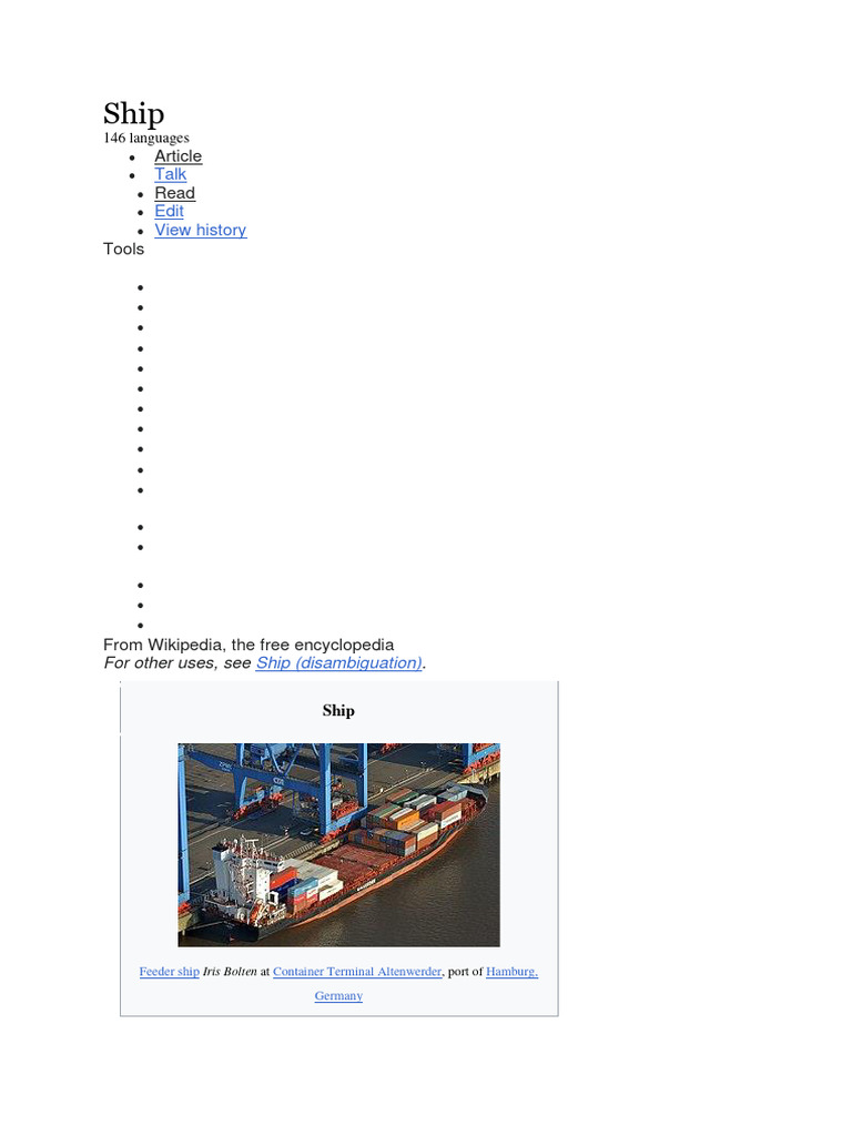 Ship | PDF | Ships | Marine Propulsion