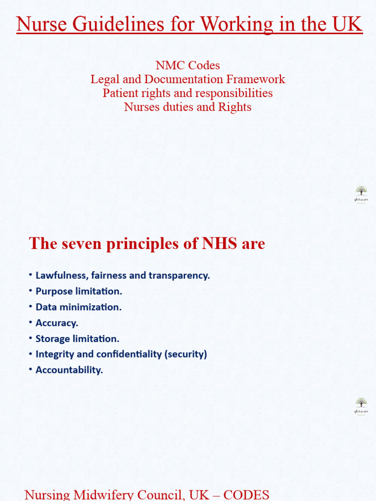 Nurse Guidelines for Working in the UK | PDF | Nursing | Midwife