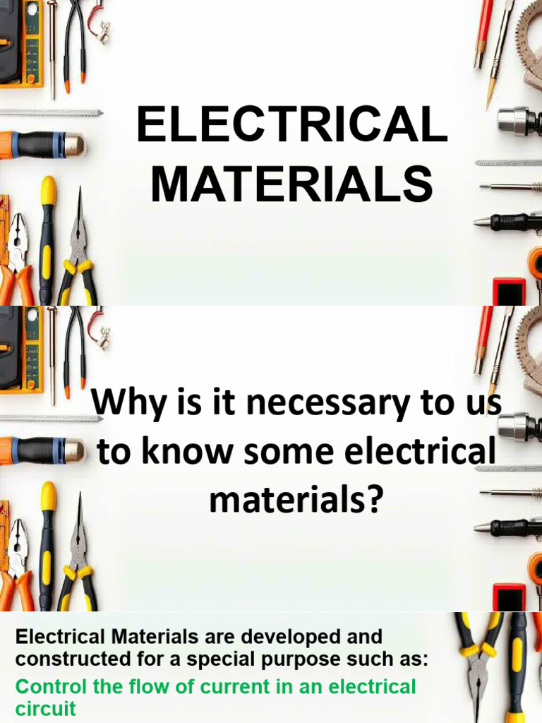 Engineering Utilities 1 Module 2: Electrical Materials | PDF | Ac Power ...