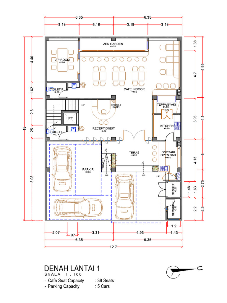 Denah Guest House Bungur - Rev 02 | PDF