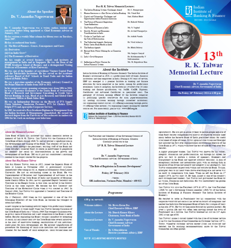 R K Talwar Invitation Card Final 25-01-24 | PDF | Economies