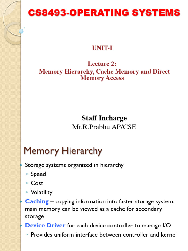 Understanding Caching in OS | PDF