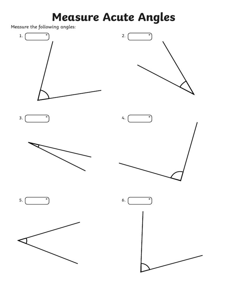 Draw and Measure Angles Maths Mastery Activities Activity Sheet | PDF