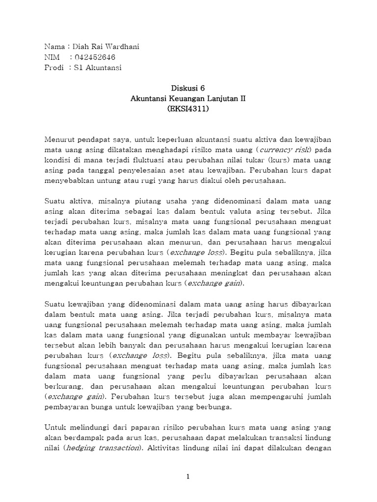 Diskusi 6-AKL II | PDF