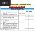 Electrical DB Check List | PDF | Home & Garden | Technology & Engineering