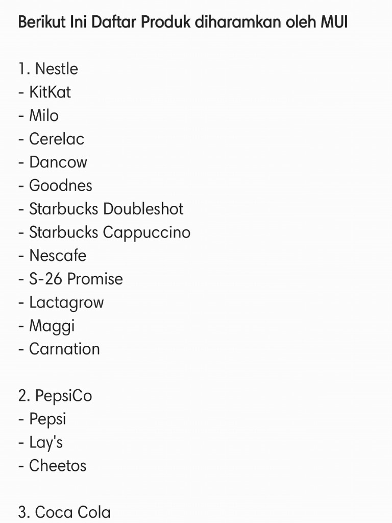 Produk Boycott | PDF