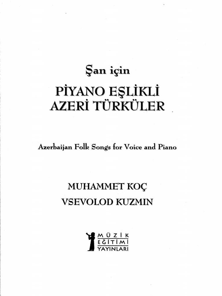 Azeri Türküler - Voice - Piano | PDF