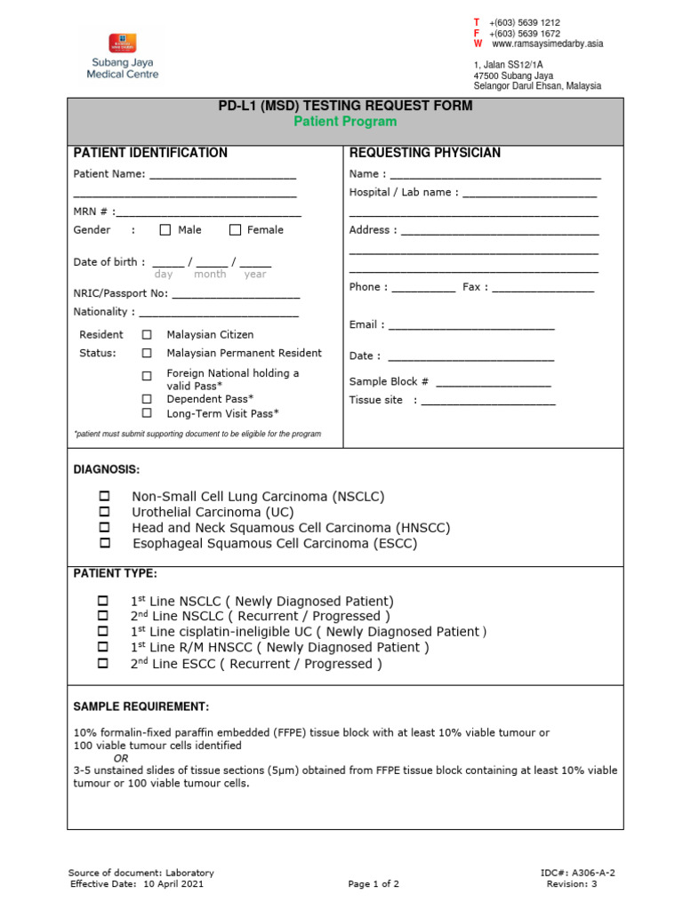 PDL1 - 18jan2021 | PDF | Identity Document | Head And Neck Cancer