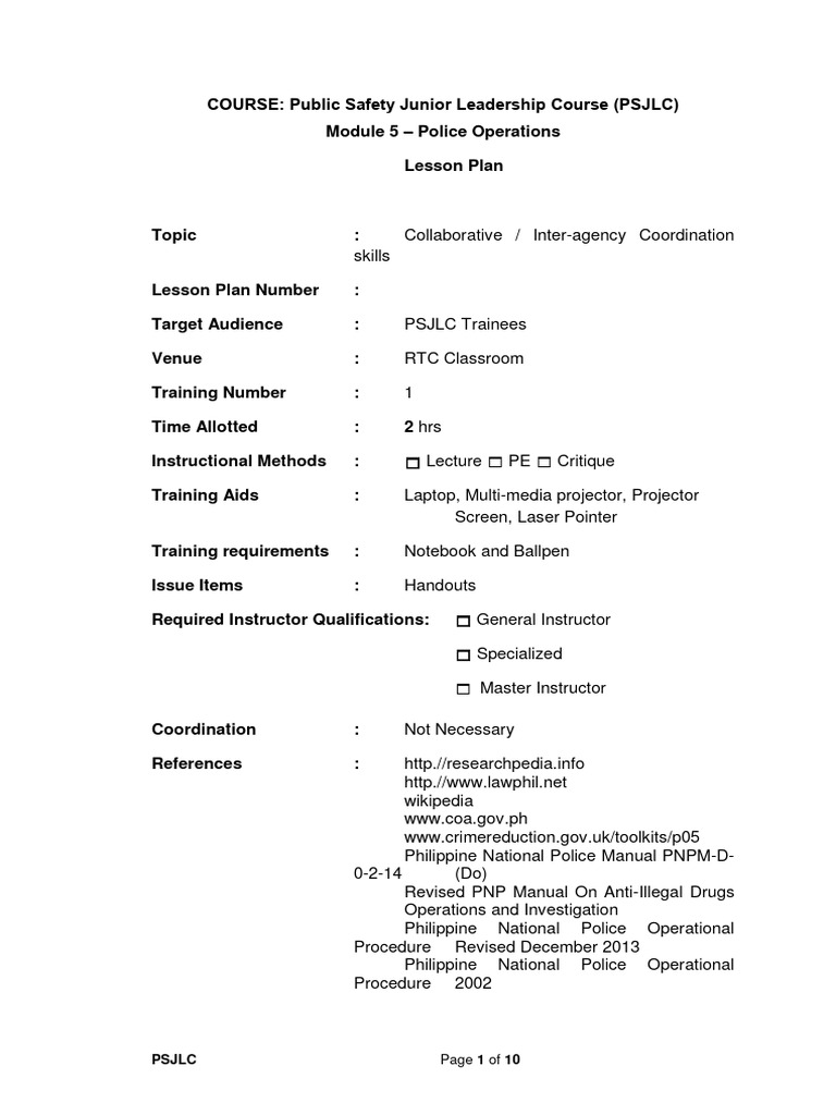 Collaborative Inter Agency Coordination Skills Pdf Collaboration