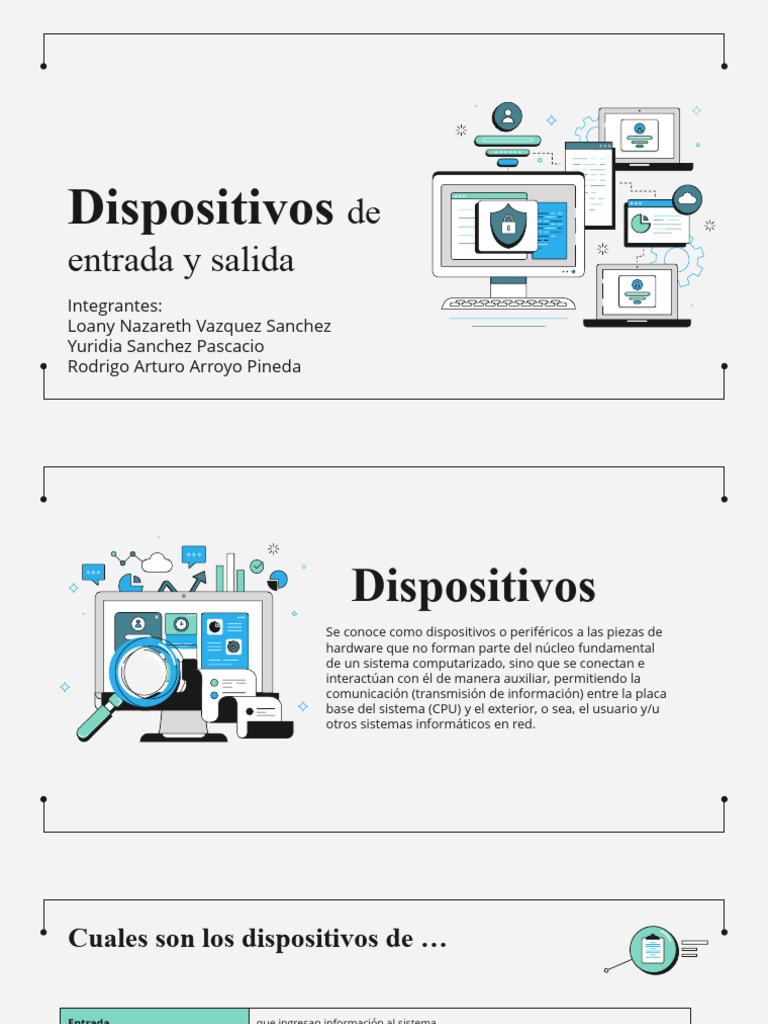 Dispositivos de Entrada y Salida | PDF | Periférico | Hardware de la ...