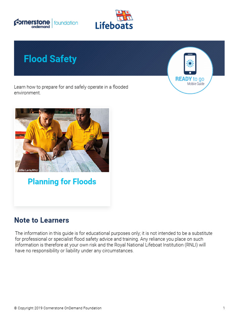 Mobile Guide RNLI Flood Safety | PDF | Storm Surge | Flood
