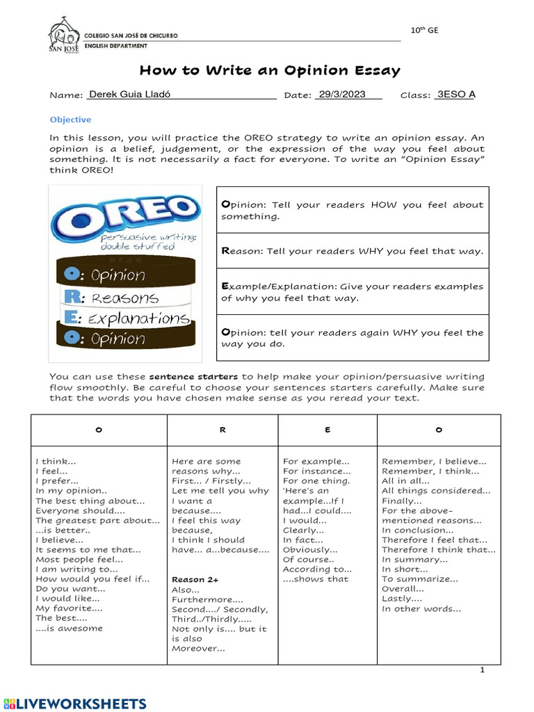 Opinion Essay 3r | PDF | Reason | Zoo