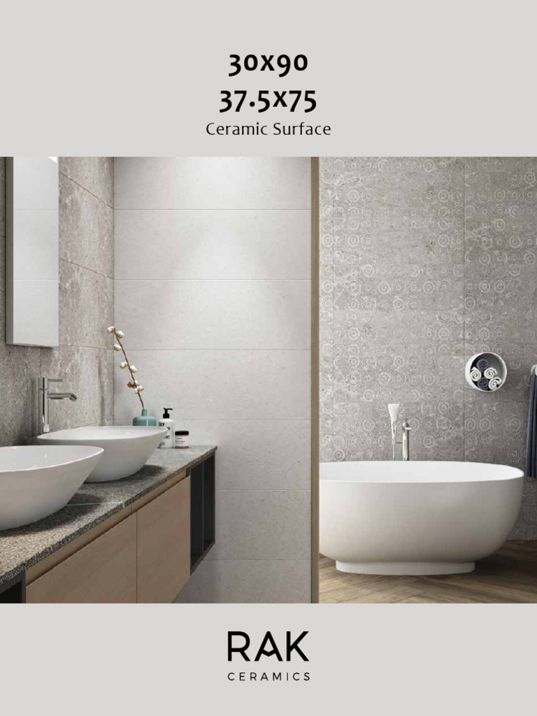 Ceramic Surface: Rak Ceramics - 2023 | PDF | Tile | Adhesive
