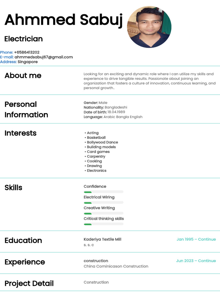 Ahmmed - Resume - 140 | PDF