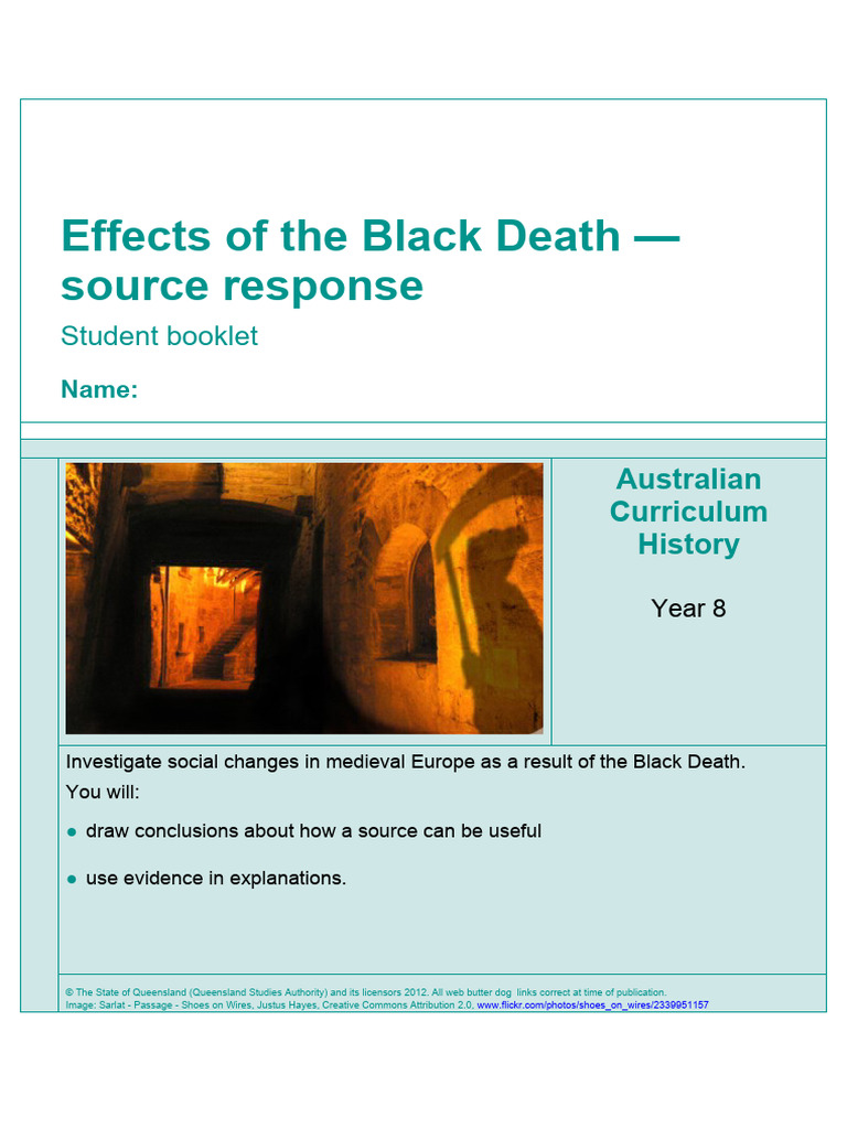 (COPY) Effects of The Black Death - Source Response - Trong Son Tran | PDF