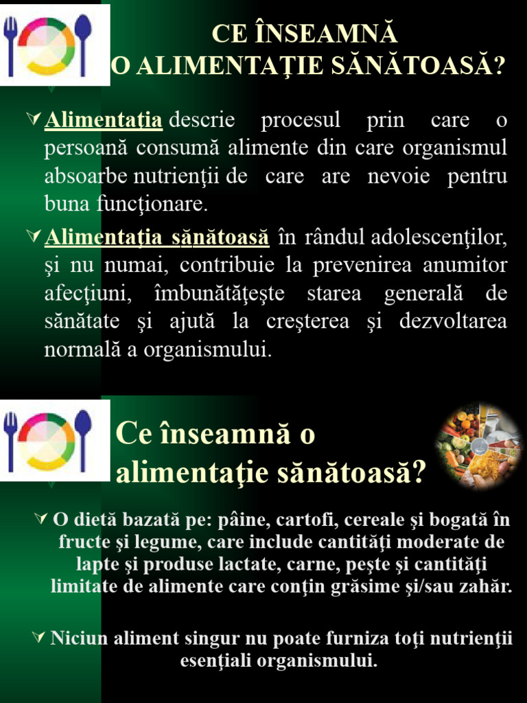 Alimentatia Sanatoasa | PDF
