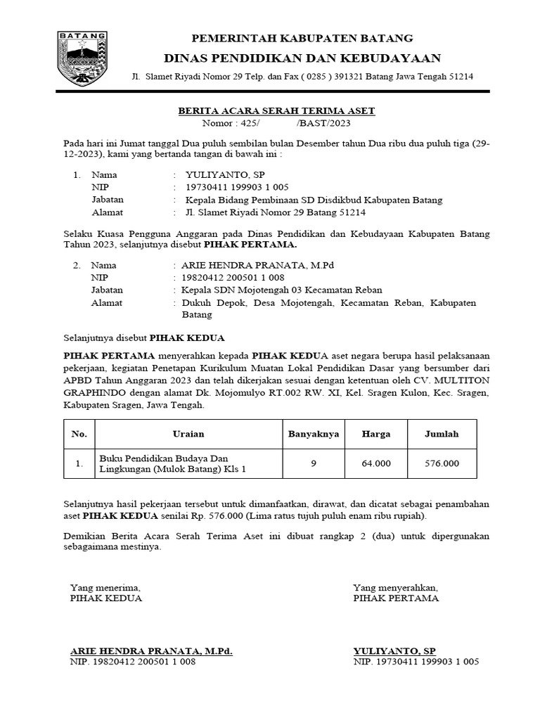 BAST Buku 2023 | PDF