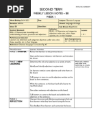 GES Lesson Plan Notes Basic 5 Week 5 Term1 | PDF | Learning | Word