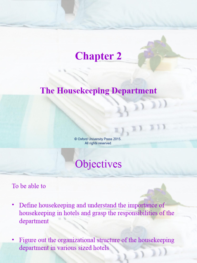 580 33 Powerpoint-Slides HHK Chapter2 | PDF | Housekeeping