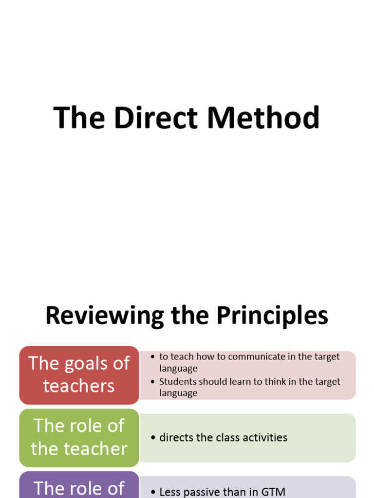 2-The Direct Method | PDF | Second Language | Language Education