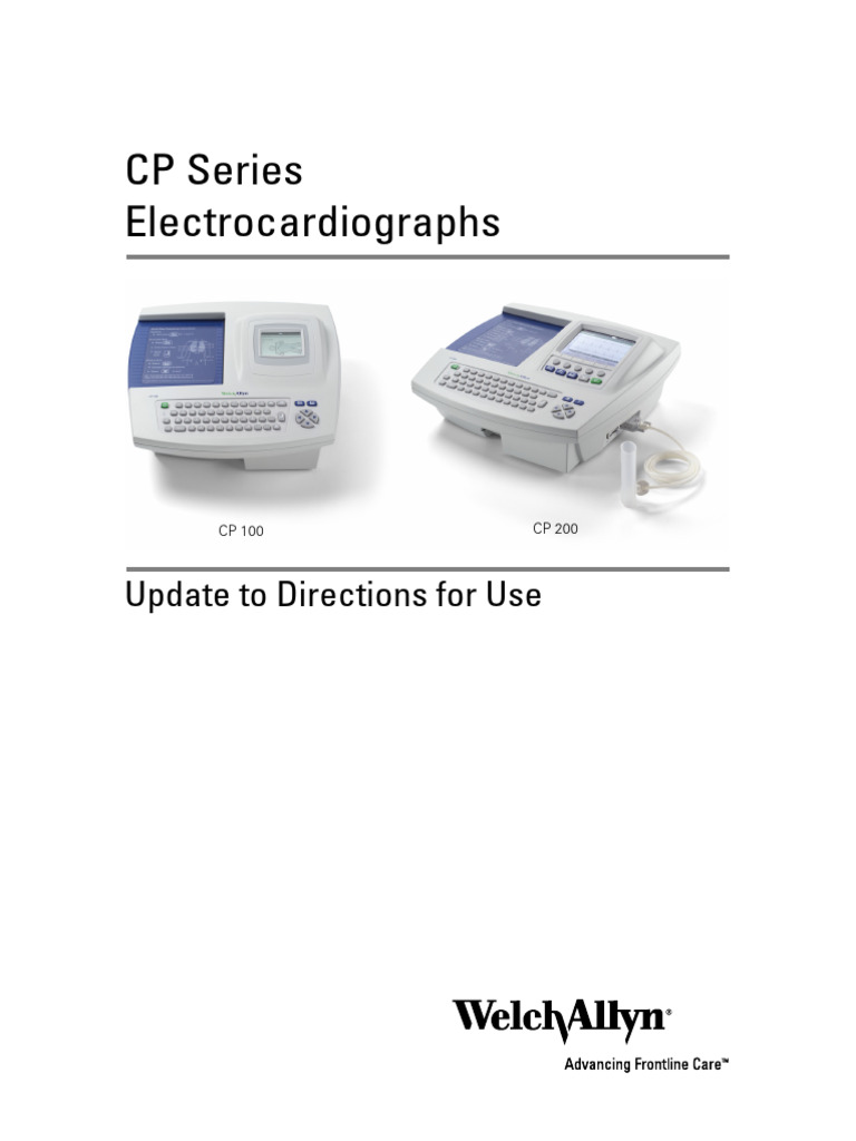 CP Series ECG Welch Allyn | PDF | Usb Flash Drive | Battery Charger